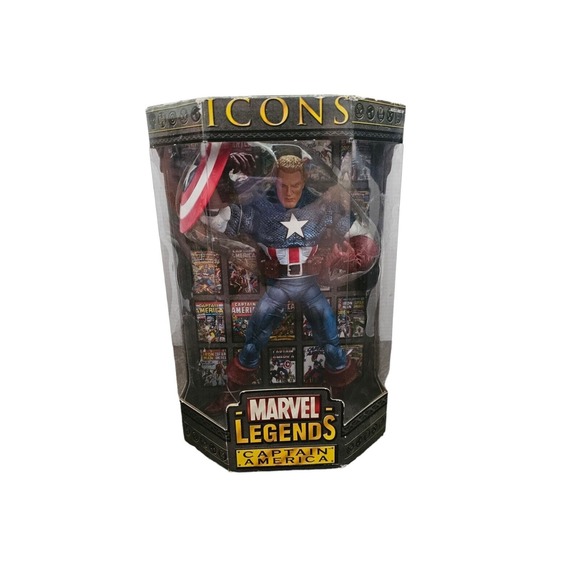 Toys | Marvel Legends Icons Captain America 12 Action Figure Wbook Toy ...